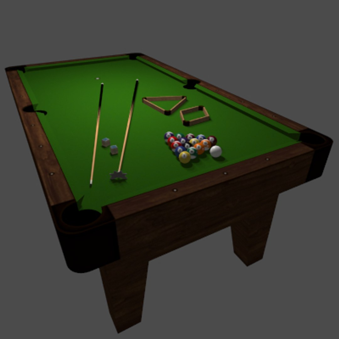 Billiards Pool Tables 3d Model