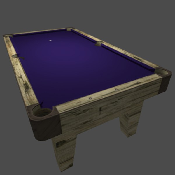 billiards pool tables 3d model