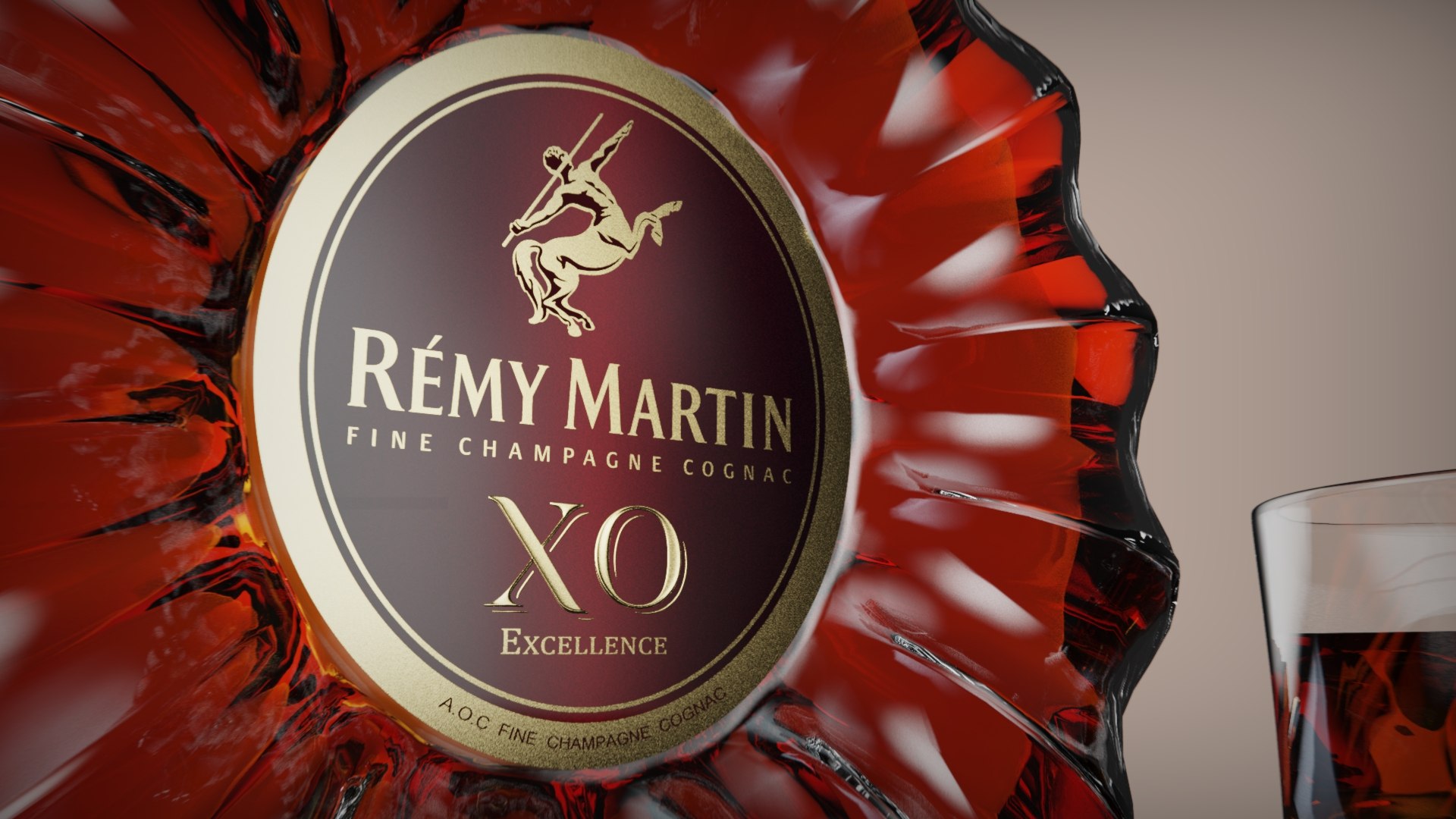 3D cognac remy martin xo model - TurboSquid 1622162