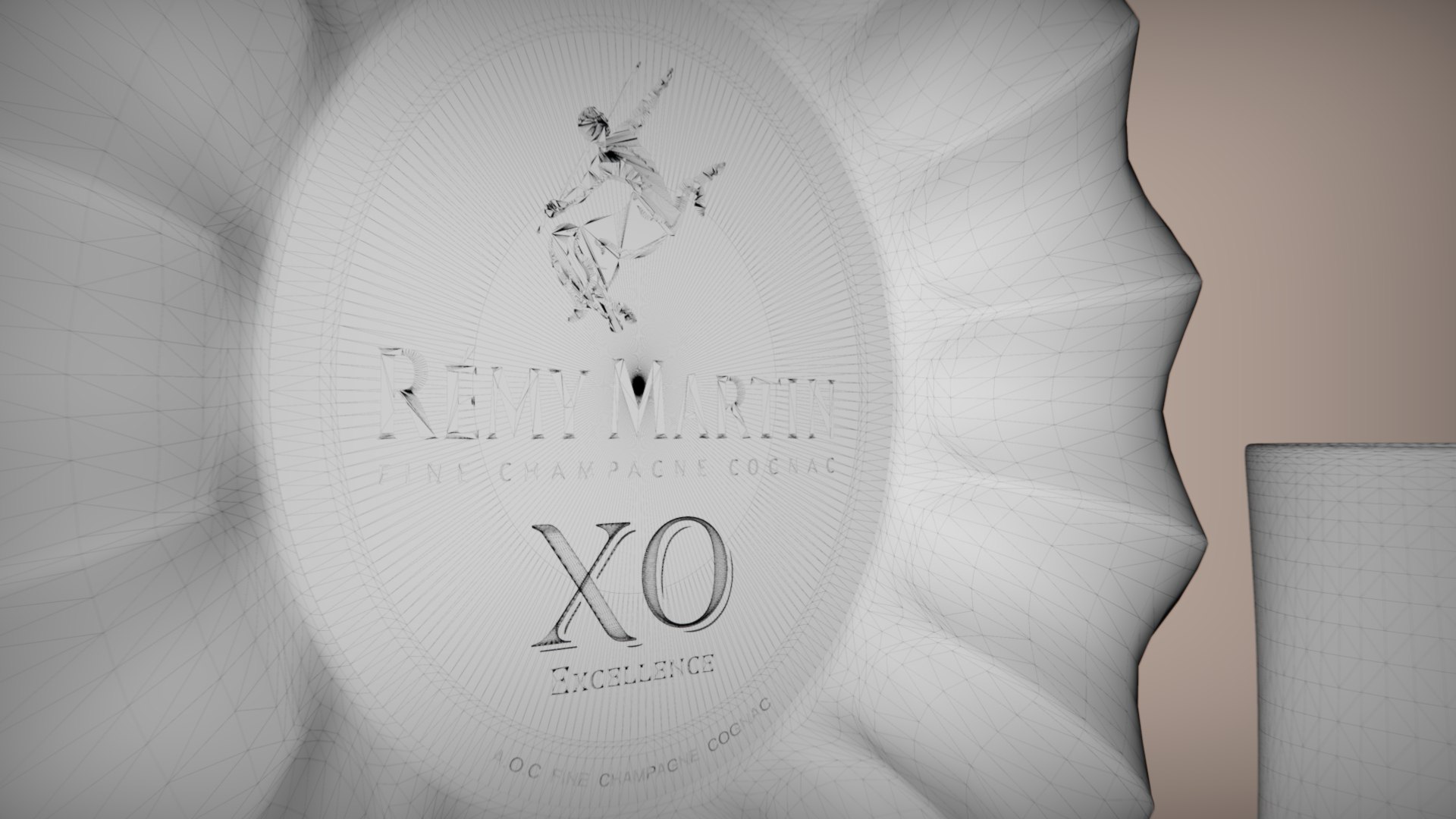 3D cognac remy martin xo model - TurboSquid 1622162