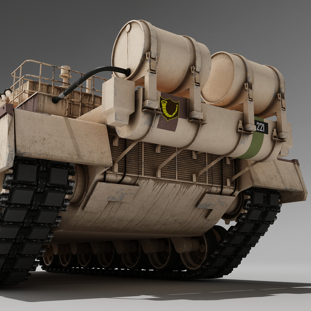 indian arjun tank main 3d obj