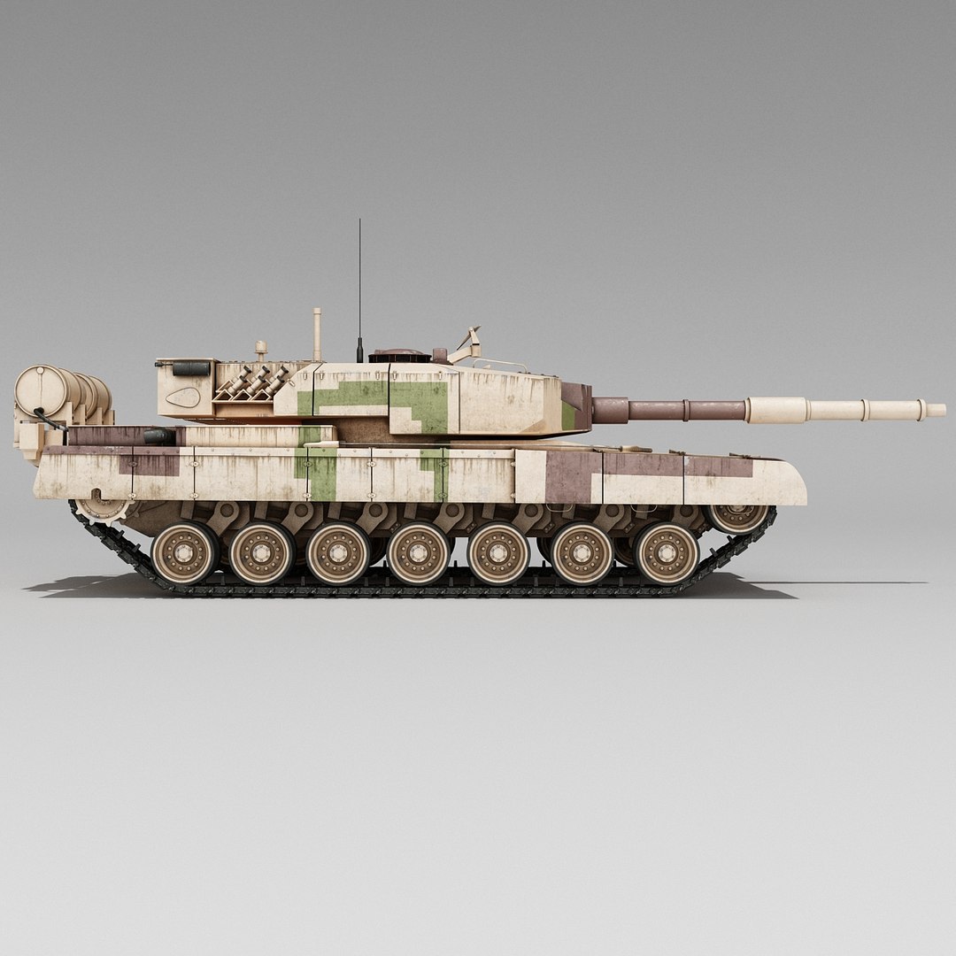 indian arjun tank main 3d obj