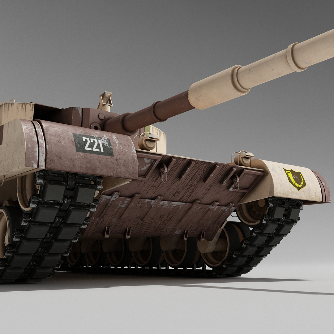 indian arjun tank main 3d obj