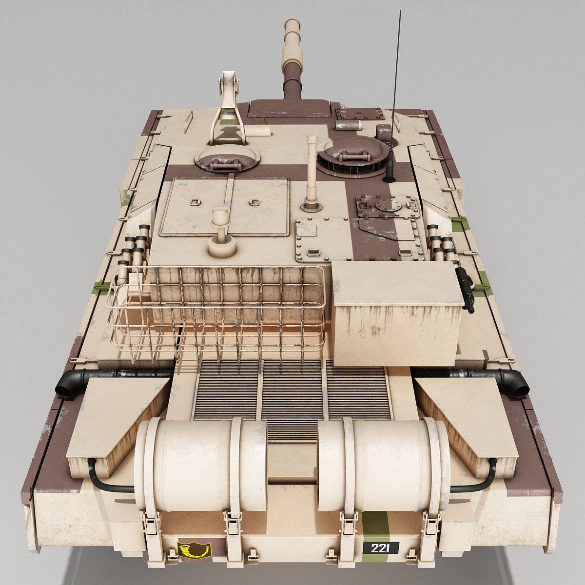 indian arjun tank main 3d obj