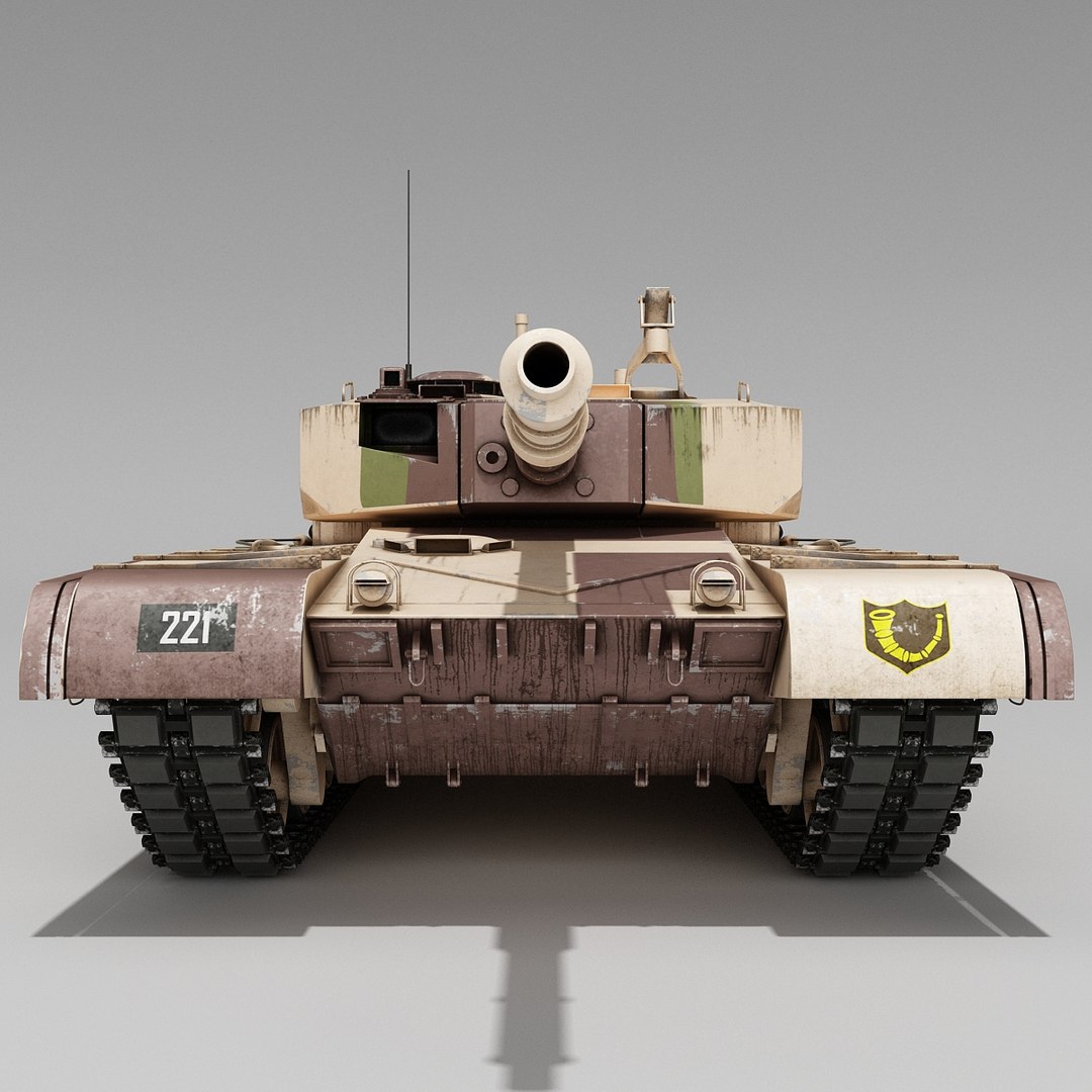 indian arjun tank main 3d obj