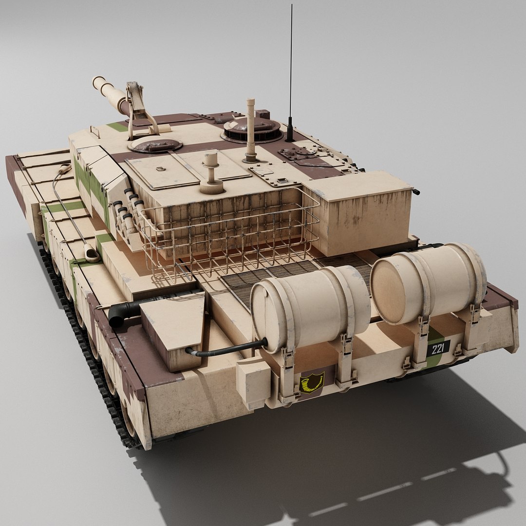 indian arjun tank main 3d obj