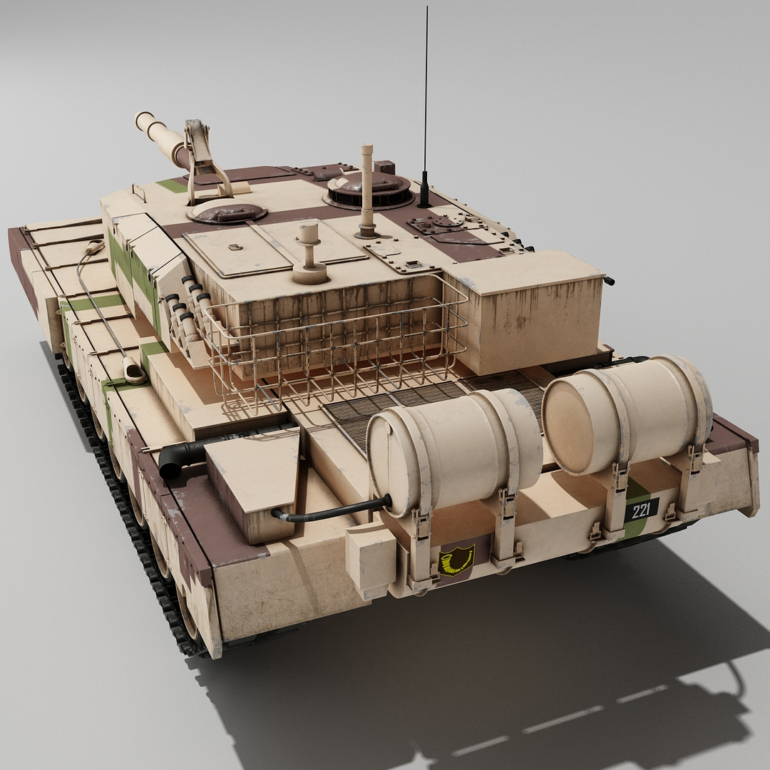indian arjun tank main 3d obj
