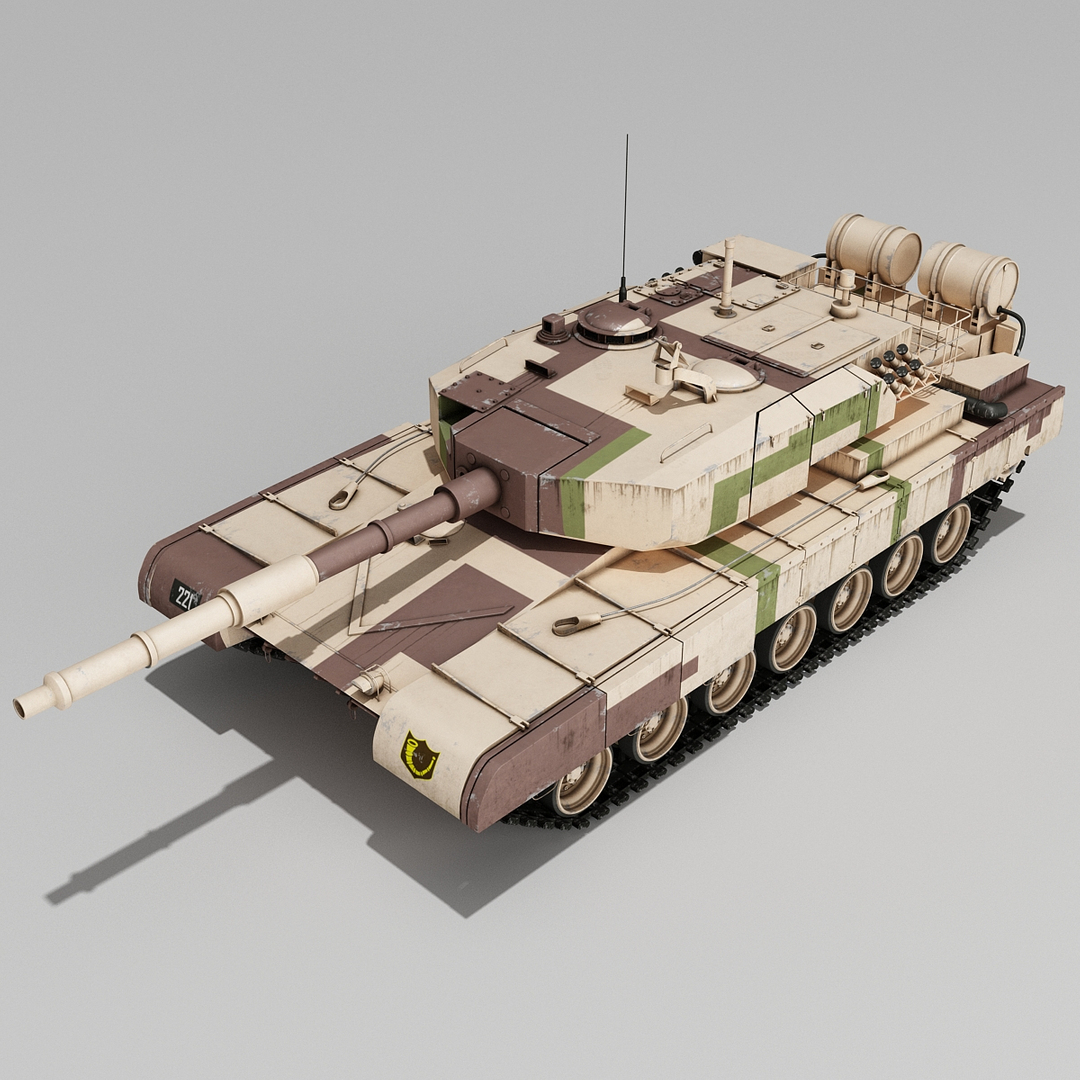 indian arjun tank main 3d obj