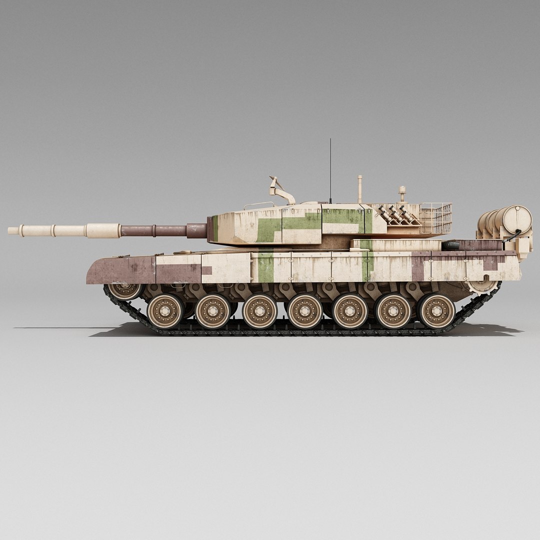 indian arjun tank main 3d obj