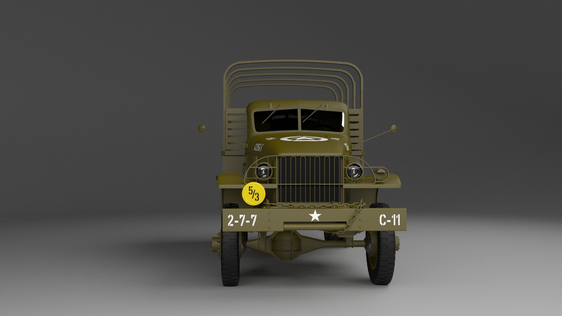 Chevrolet WWII Truck Model - TurboSquid 1960432