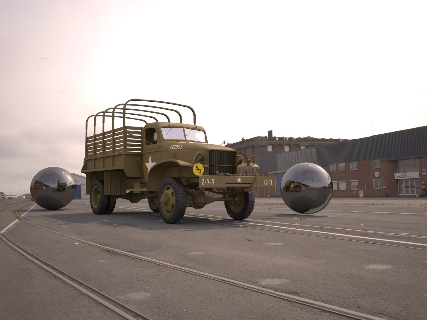 Chevrolet WWII truck model - TurboSquid 1960432
