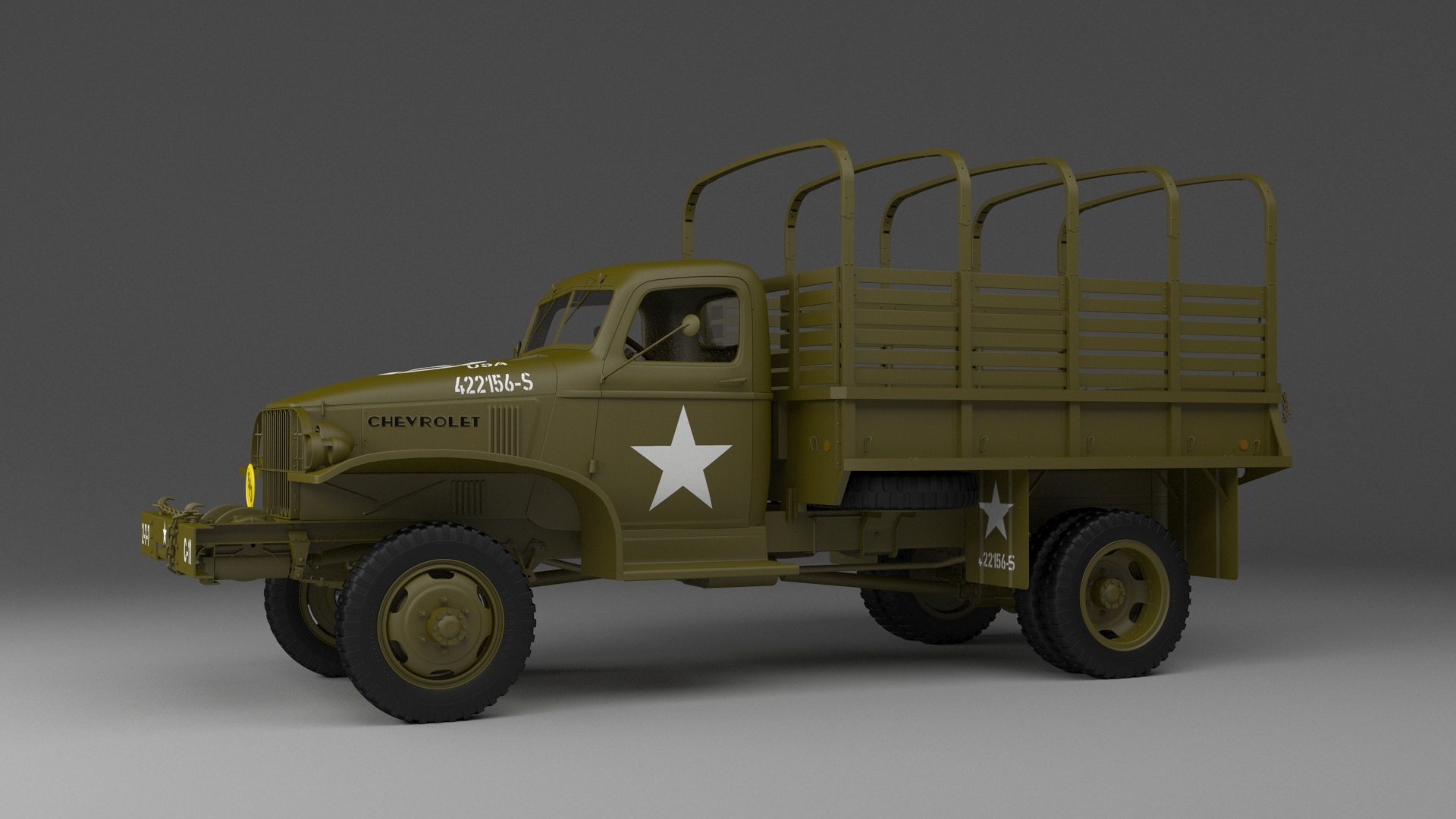 Chevrolet WWII Truck Model - TurboSquid 1960432