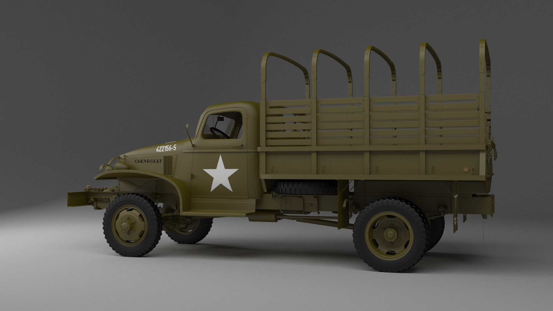 Chevrolet WWII Truck Model - TurboSquid 1960432