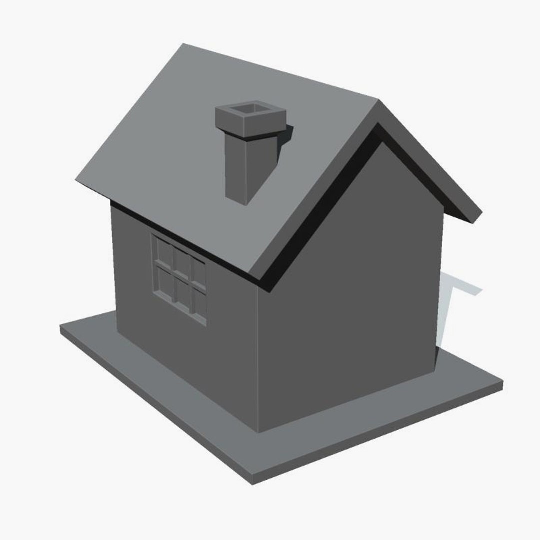 3d Home Icons Symbols Model
