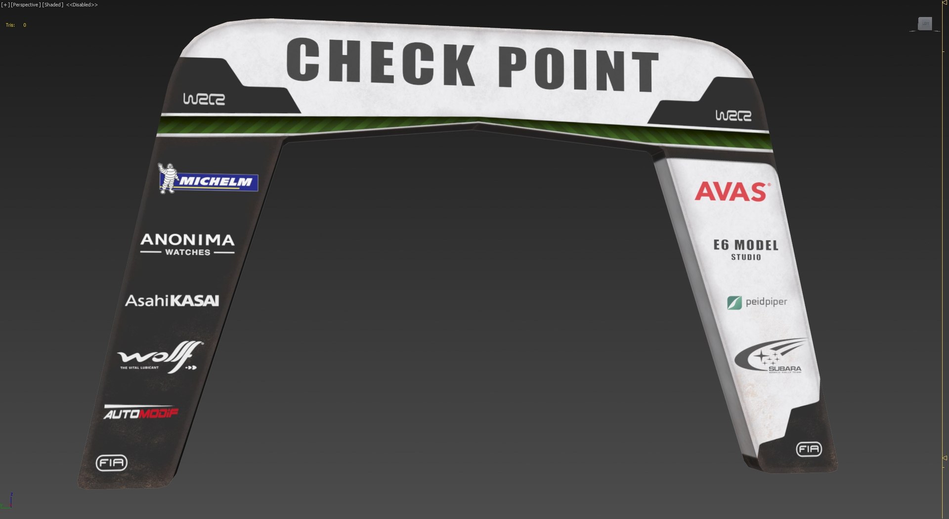 3D Start Finish Checkpoint Model - TurboSquid 1652560