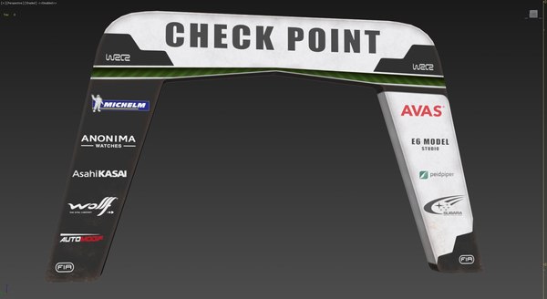 3D start finish checkpoint model - TurboSquid 1652560