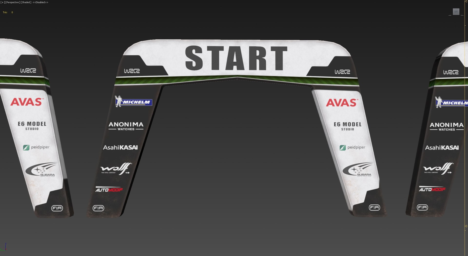 3D Start Finish Checkpoint Model - TurboSquid 1652560