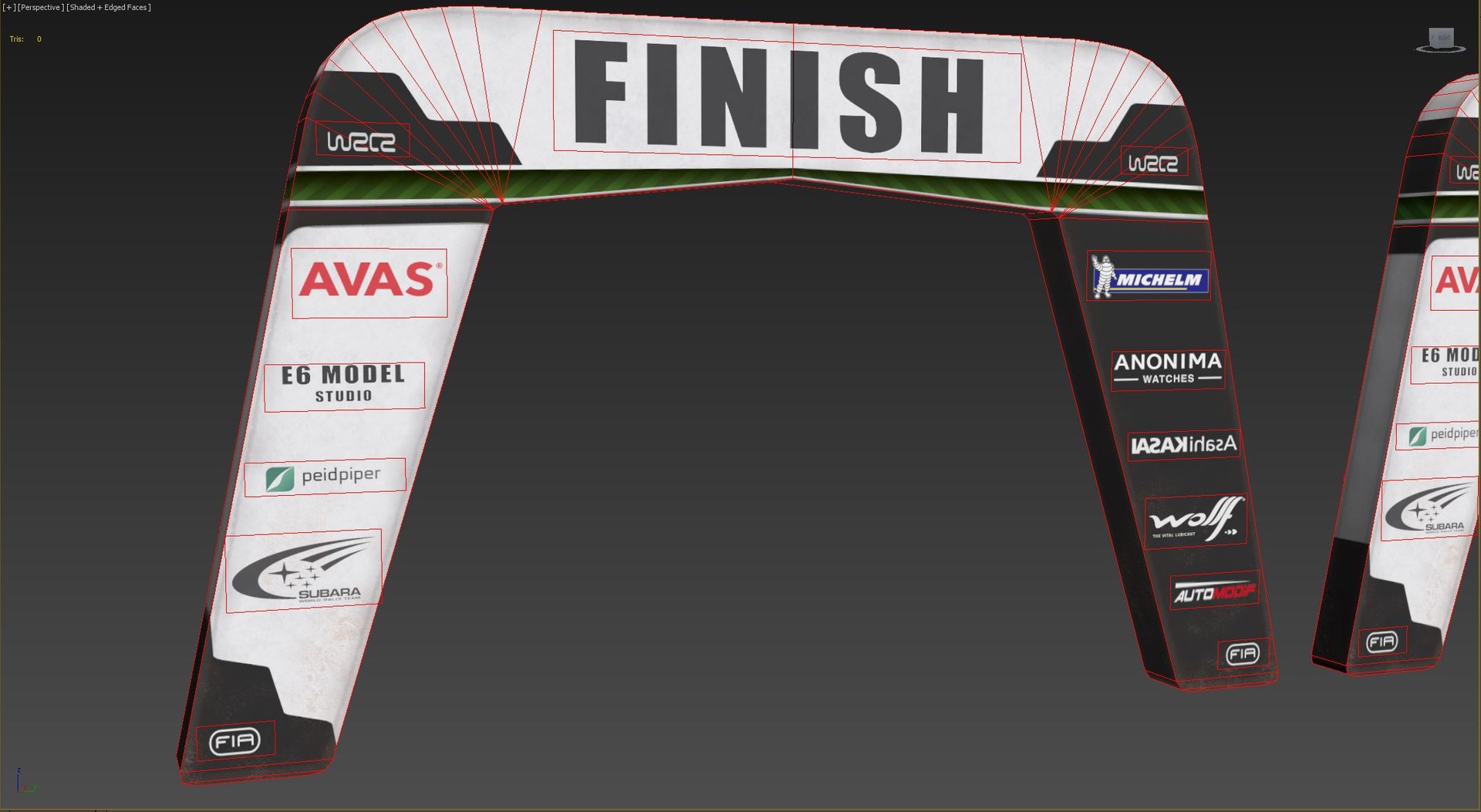 3D Start Finish Checkpoint Model - TurboSquid 1652560