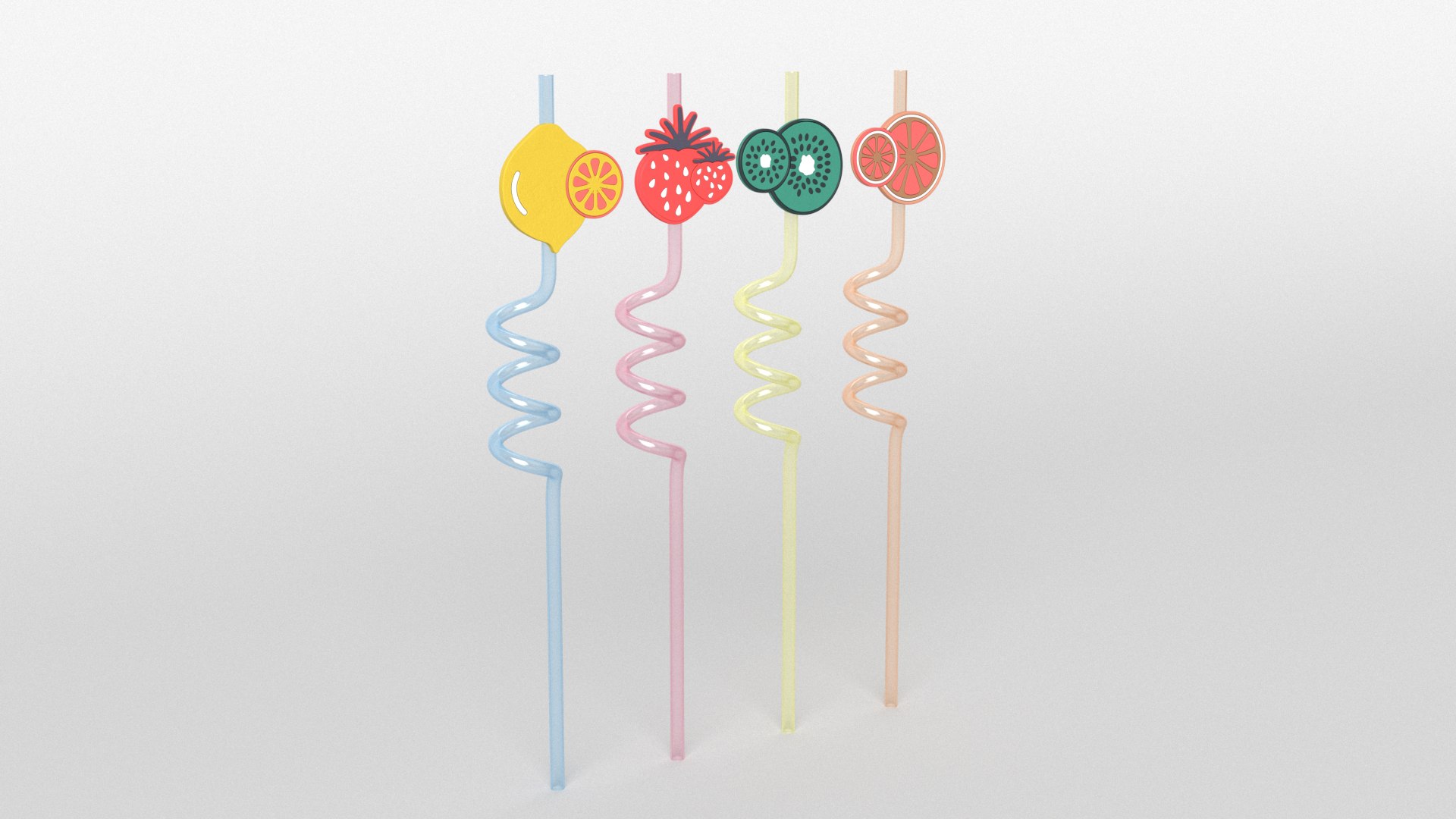 3D Drinking Straw Fruit 2 - TurboSquid 2078398