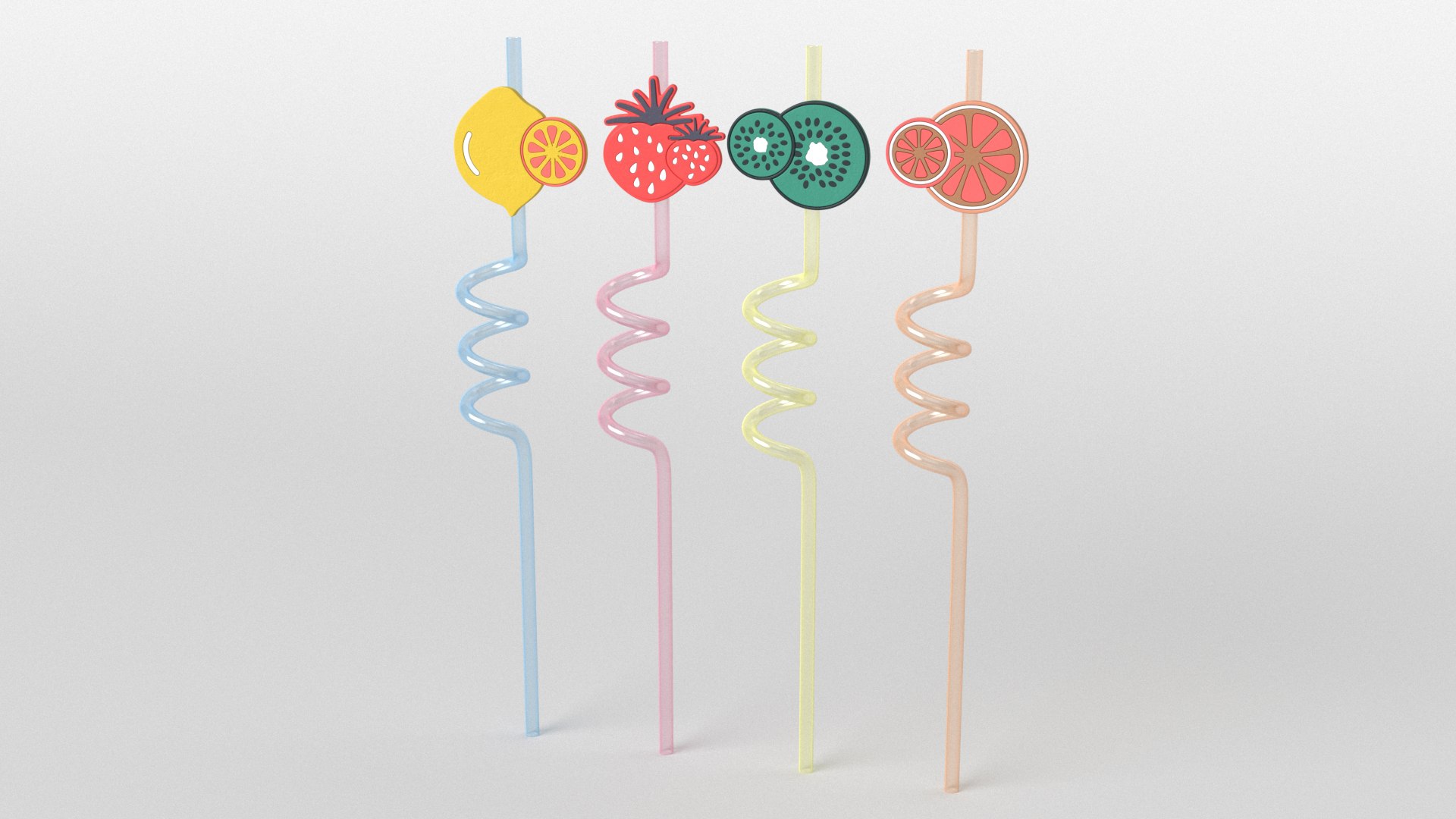 3D Drinking Straw Fruit 2 - TurboSquid 2078398