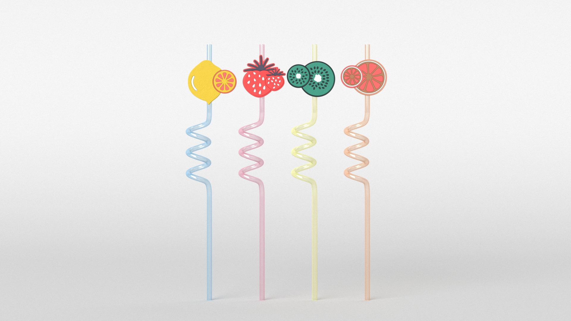 3D Drinking Straw Fruit 2 - TurboSquid 2078398