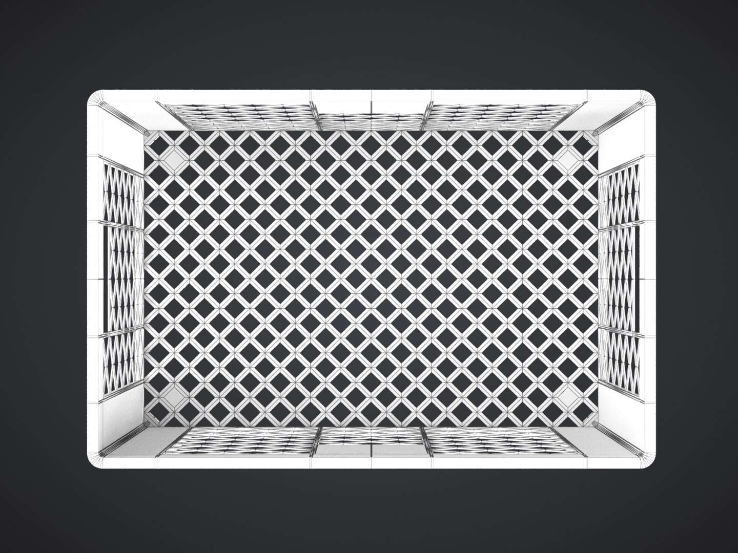 3D Plastic Storage Crate Model - TurboSquid 1262035