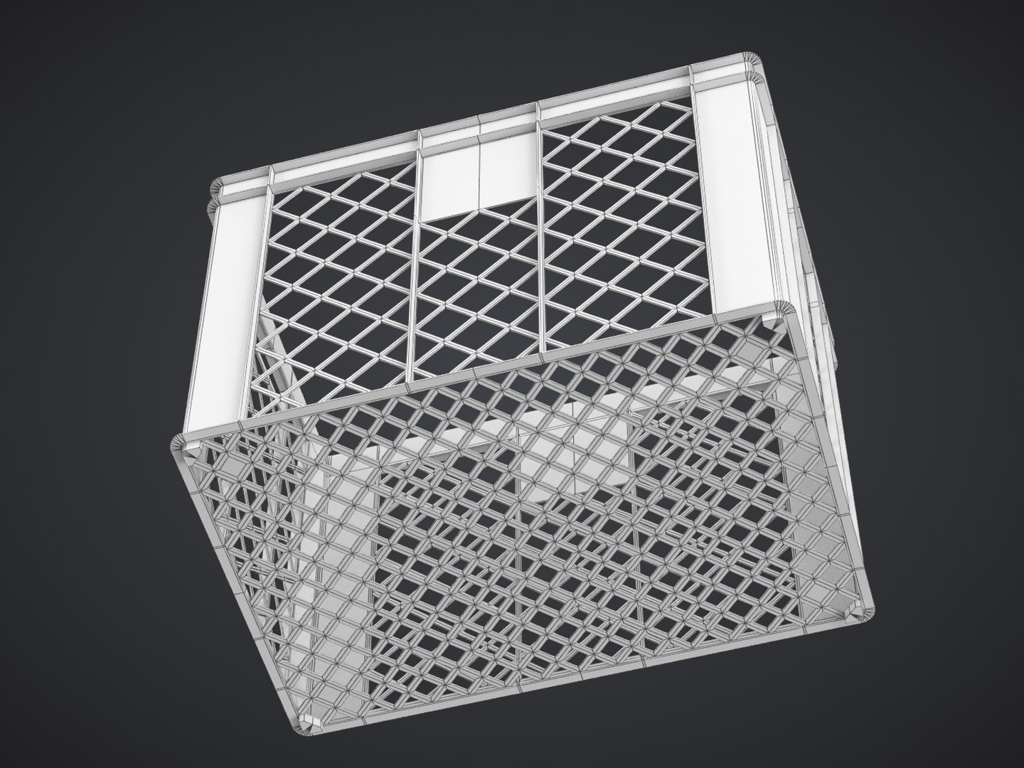 3D Plastic Storage Crate Model - TurboSquid 1262035