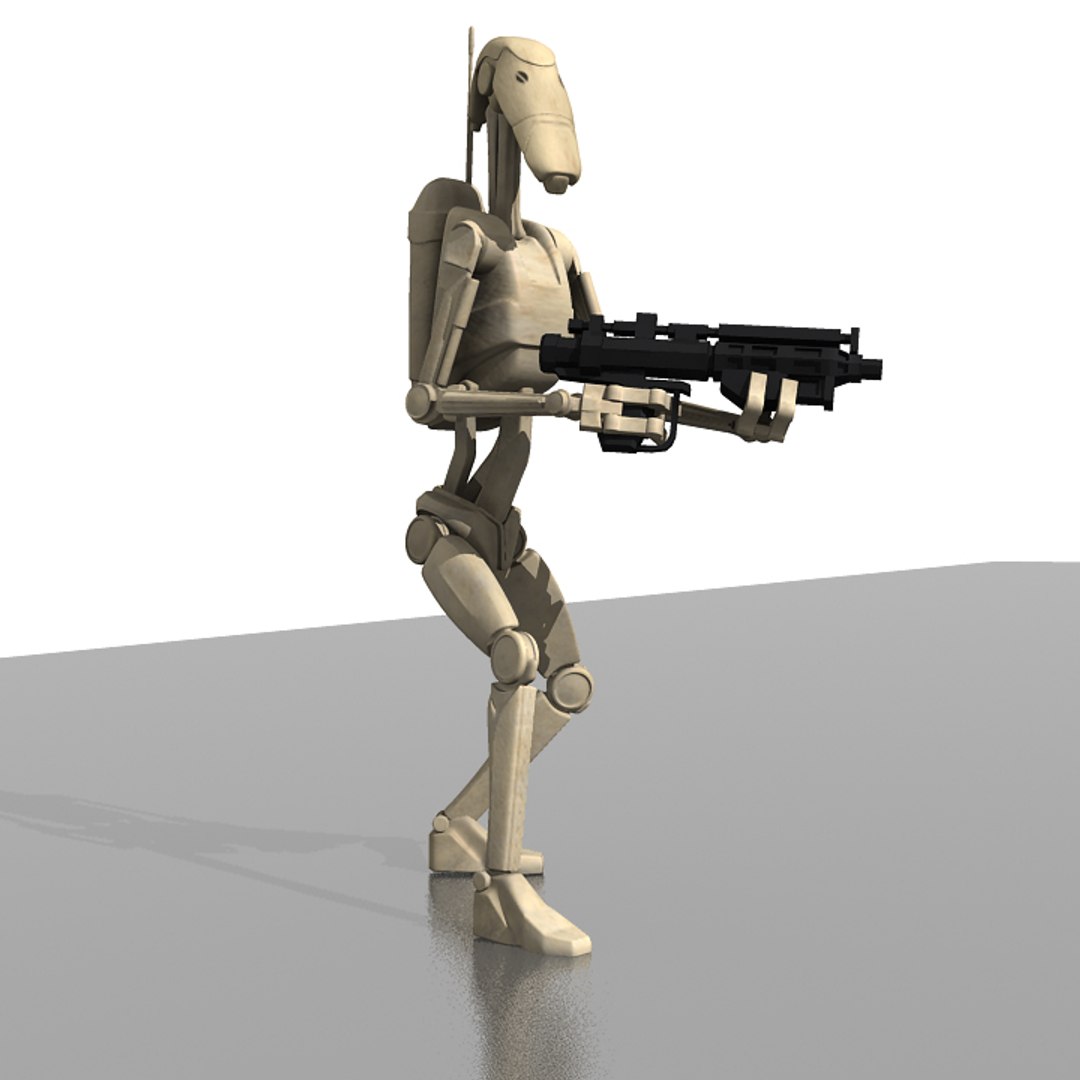 Character Rigged Droids 3d Model