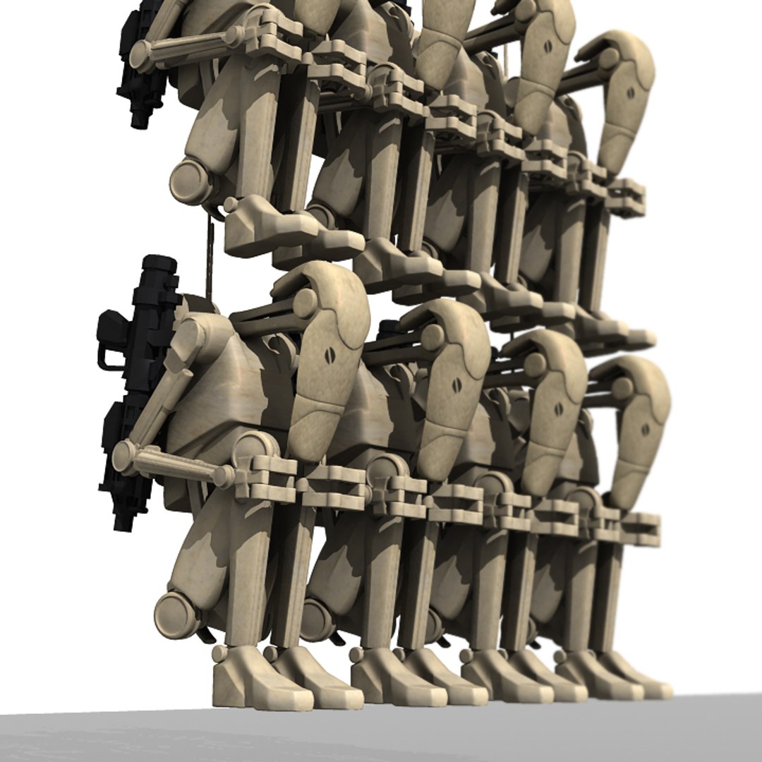 Character Rigged Droids 3d Model