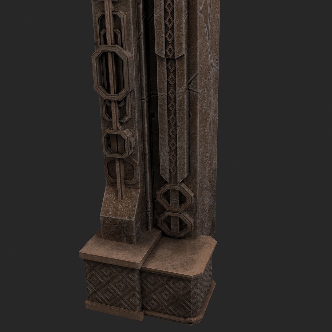 Fantasy Column 3D - TurboSquid 1260863