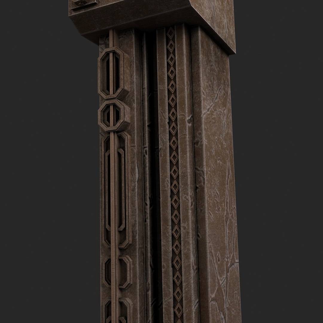 Fantasy Column 3D - TurboSquid 1260863