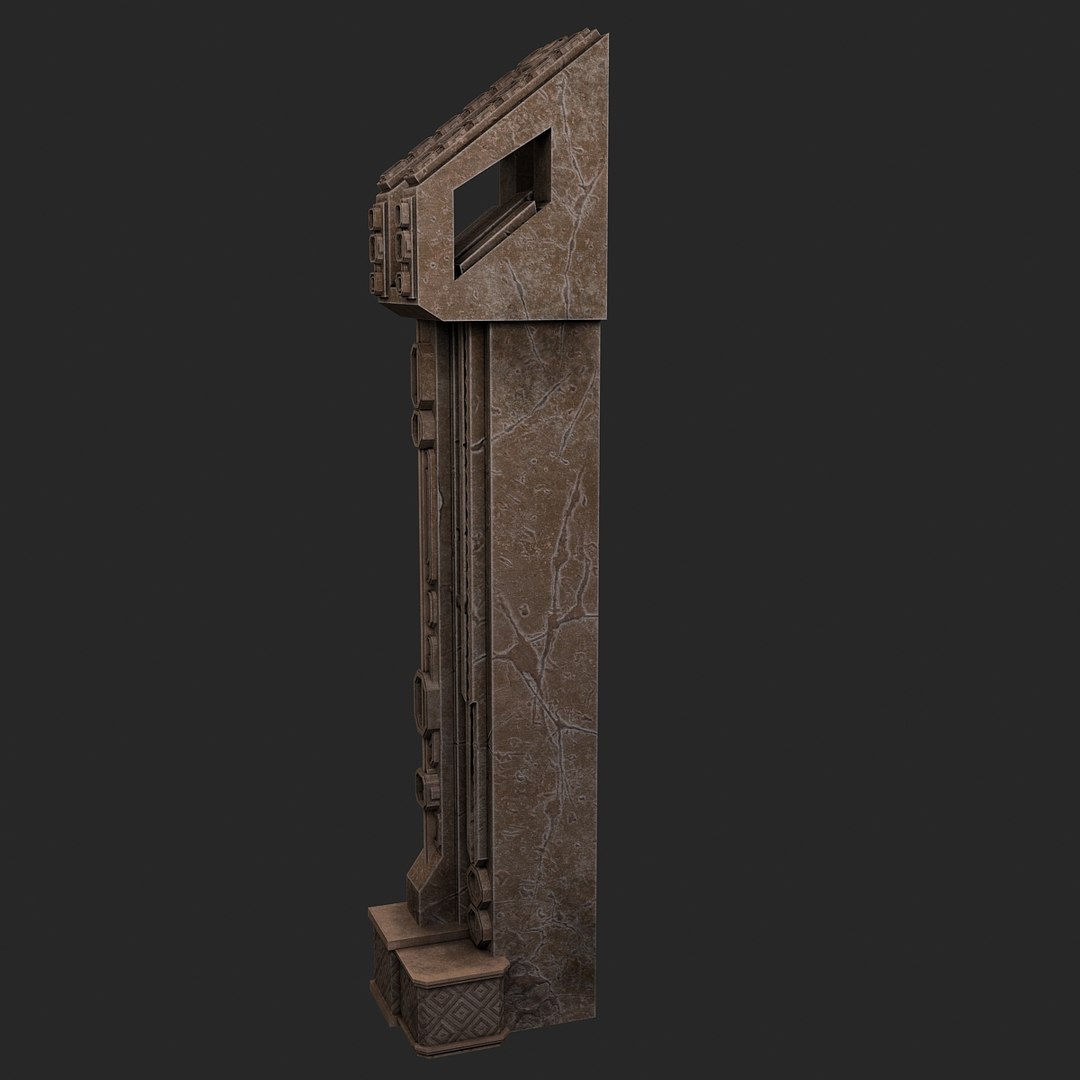 Fantasy Column 3D - TurboSquid 1260863