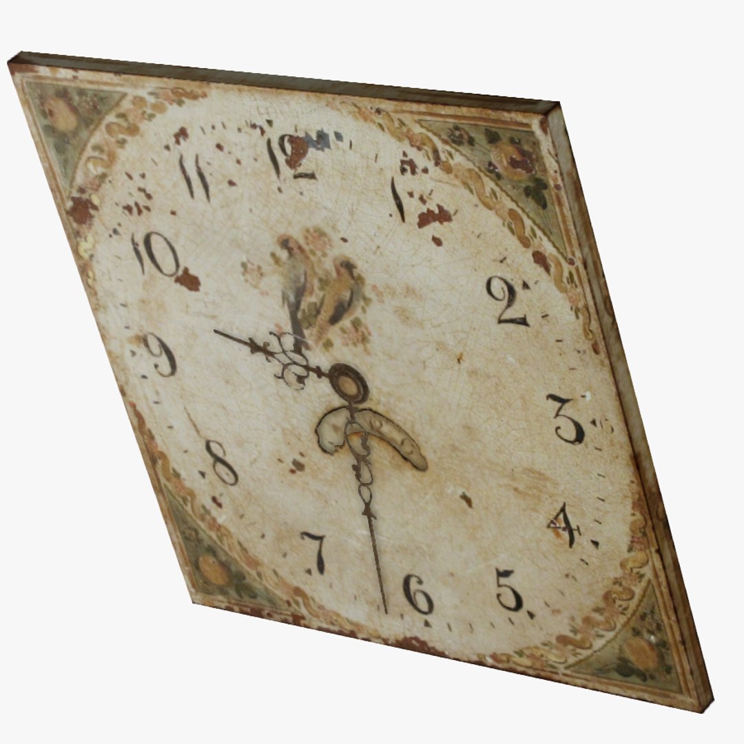 3d Old Clock Model