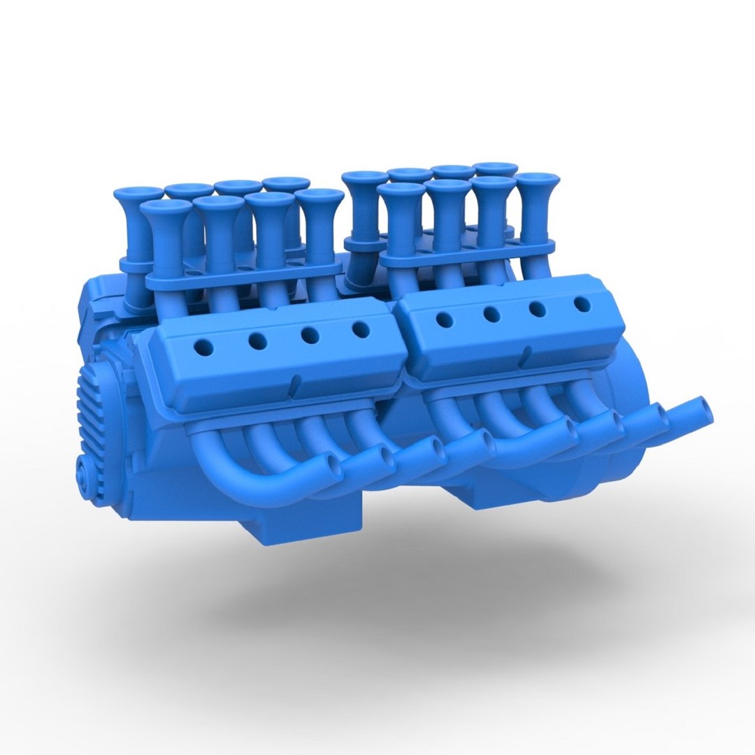 3D Diecast engine 2 V8 Version 4 Scale 1 to 25 - TurboSquid 2079750