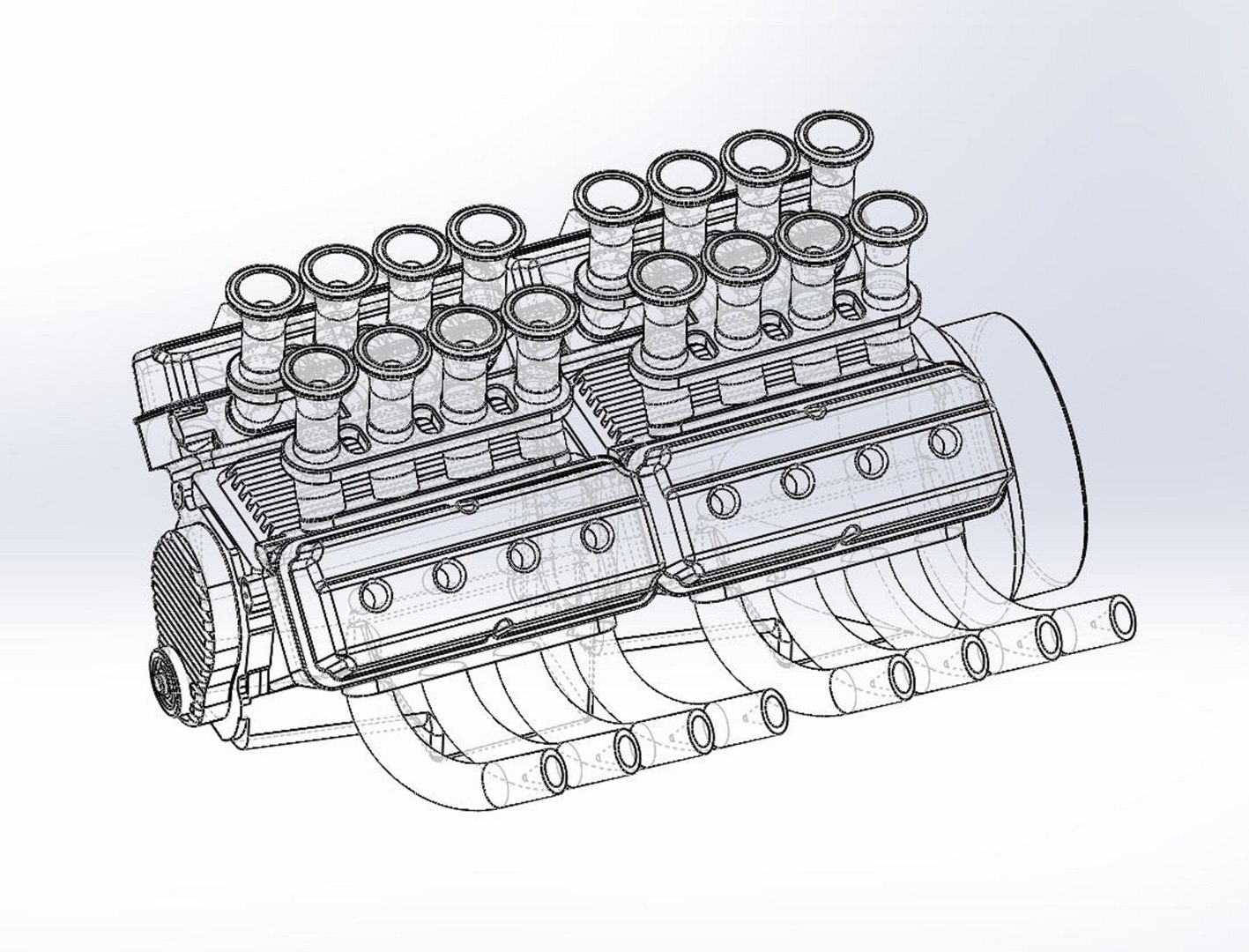 3D Diecast Engine 2 V8 Version 4 Scale 1 To 25 - TurboSquid 2079750
