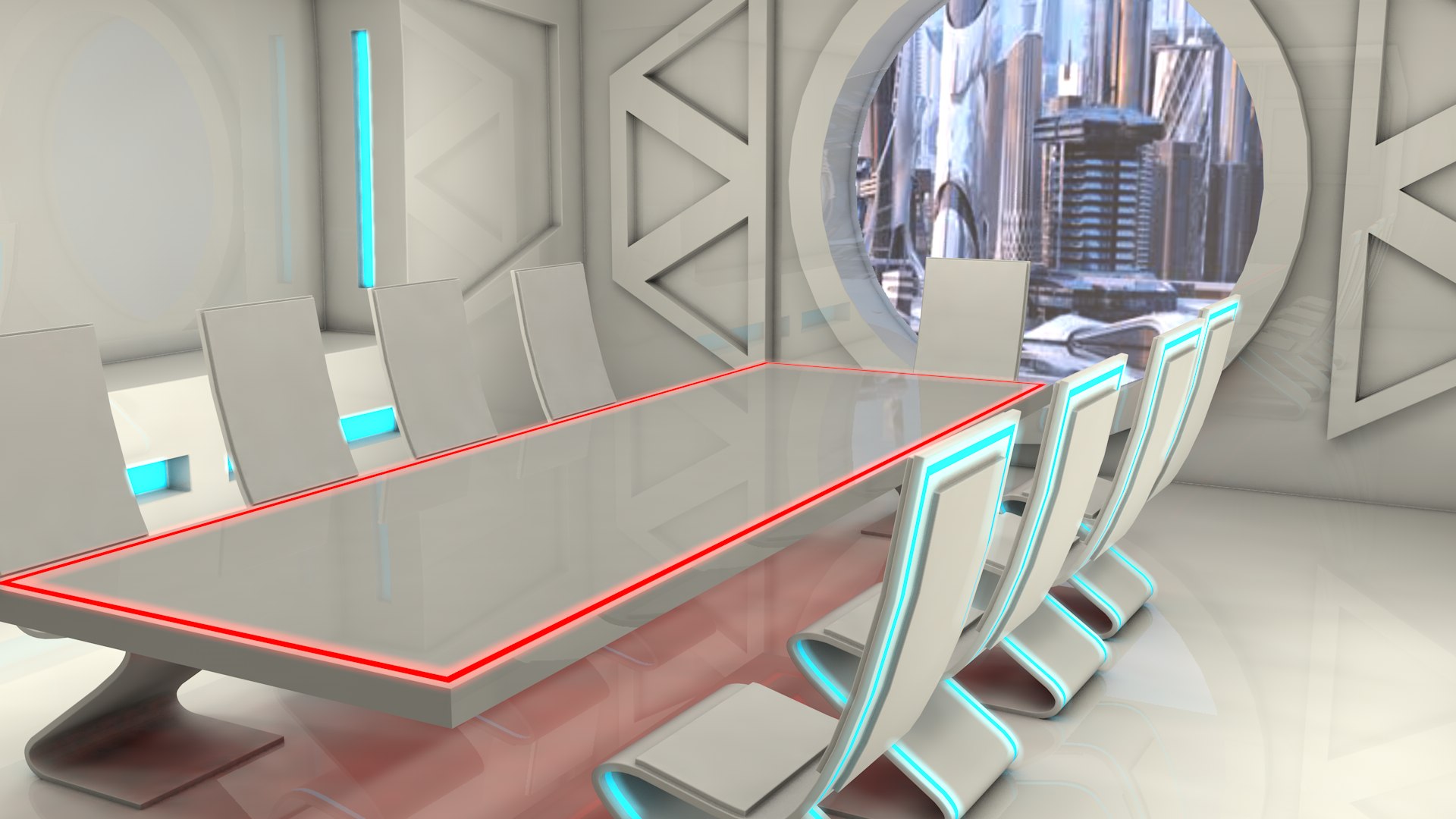 3D Sci Fi Office Model - TurboSquid 2250817