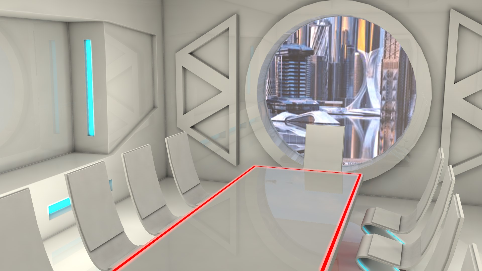 3D Sci Fi Office Model - TurboSquid 2250817