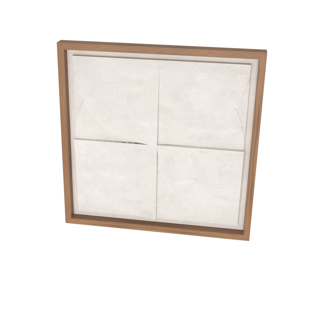 3D Art Panno 3d Wall Art Relief Gypsum Plaster With Wooden Frame Model ...