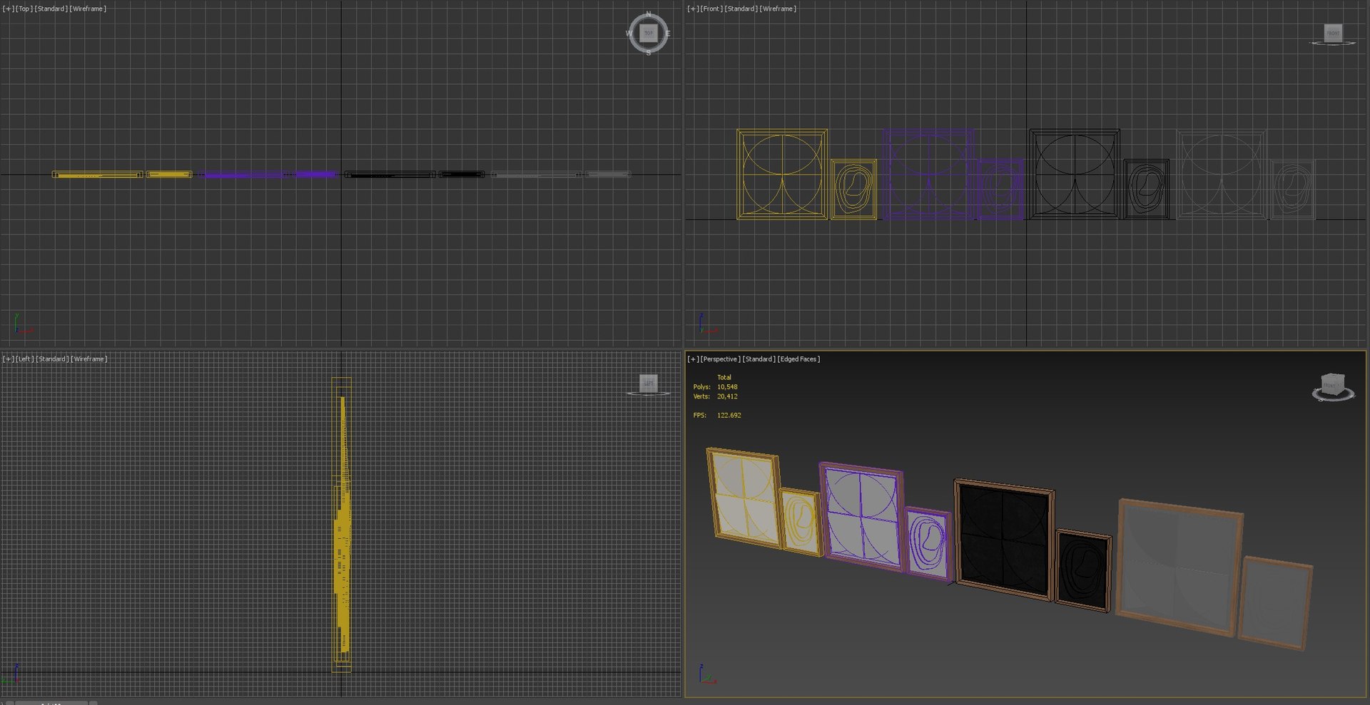 3D Art Panno 3d Wall Art Relief Gypsum Plaster With Wooden Frame Model ...