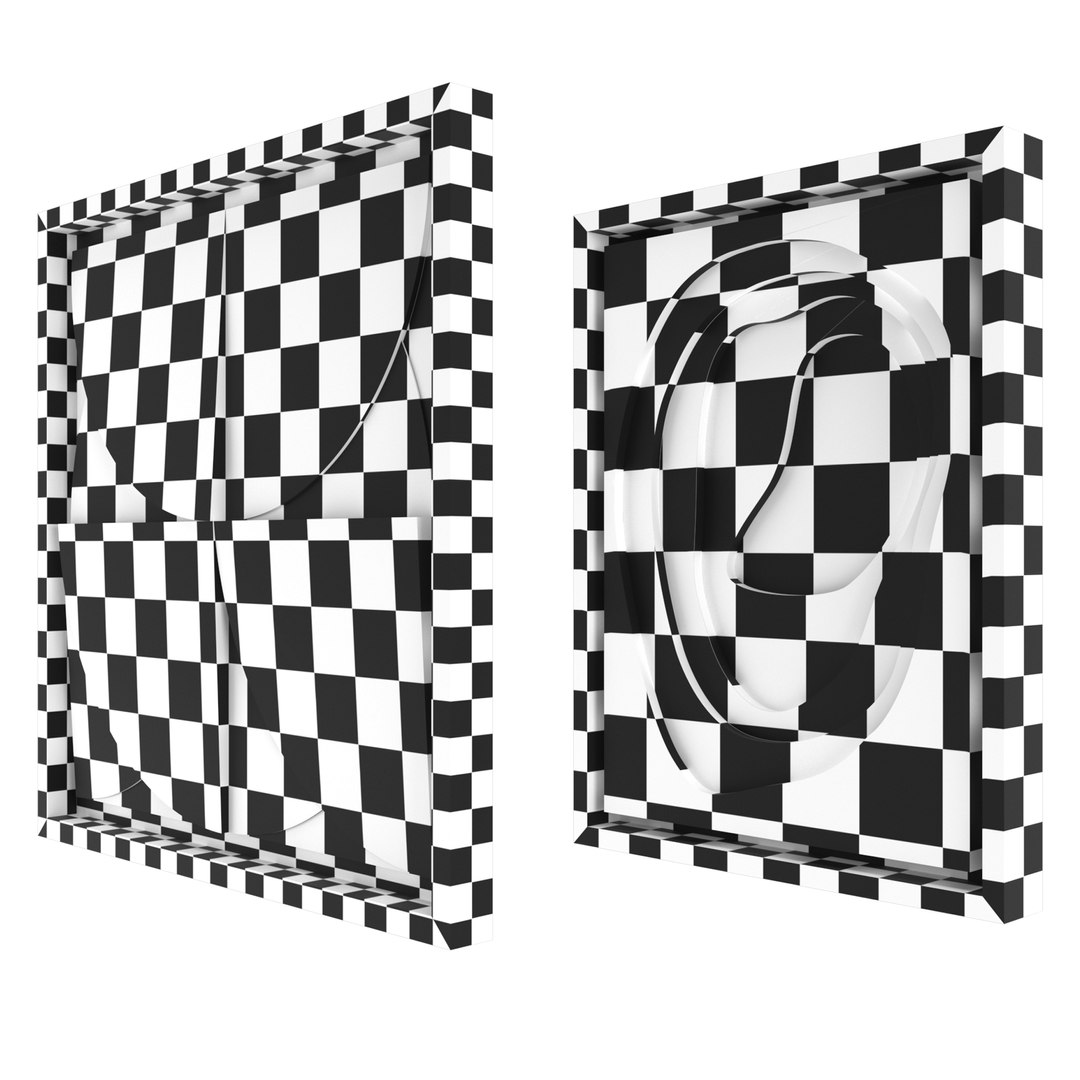 3D Art Panno 3d Wall Art Relief Gypsum Plaster With Wooden Frame Model ...