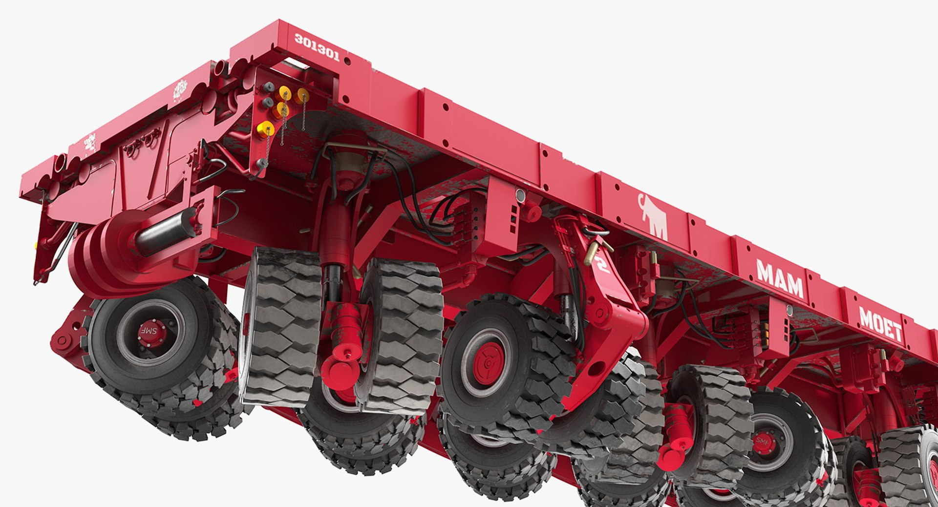 3D self-propelled modular transporter mammoet model - TurboSquid 1415743