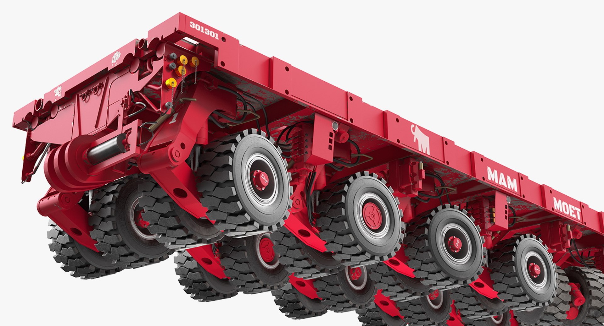 3D self-propelled modular transporter mammoet model - TurboSquid 1415743