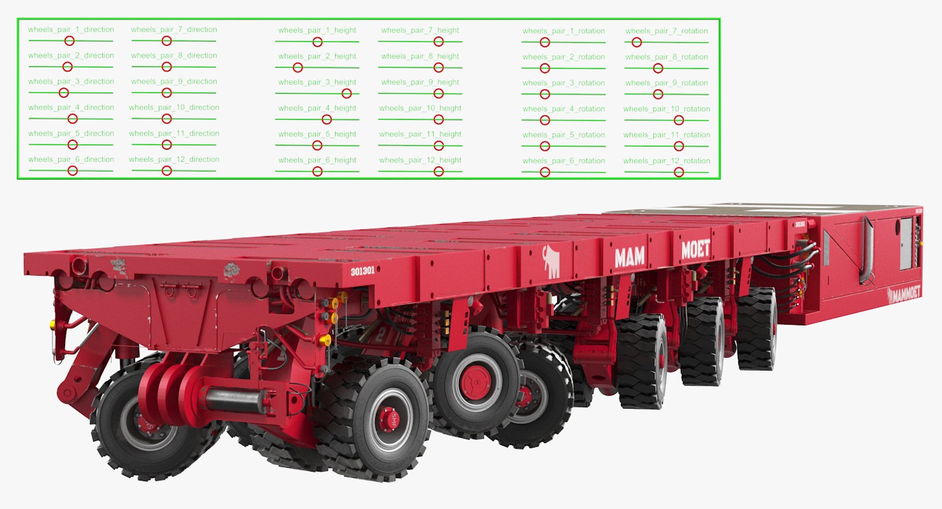 3D self-propelled modular transporter mammoet model - TurboSquid 1415743