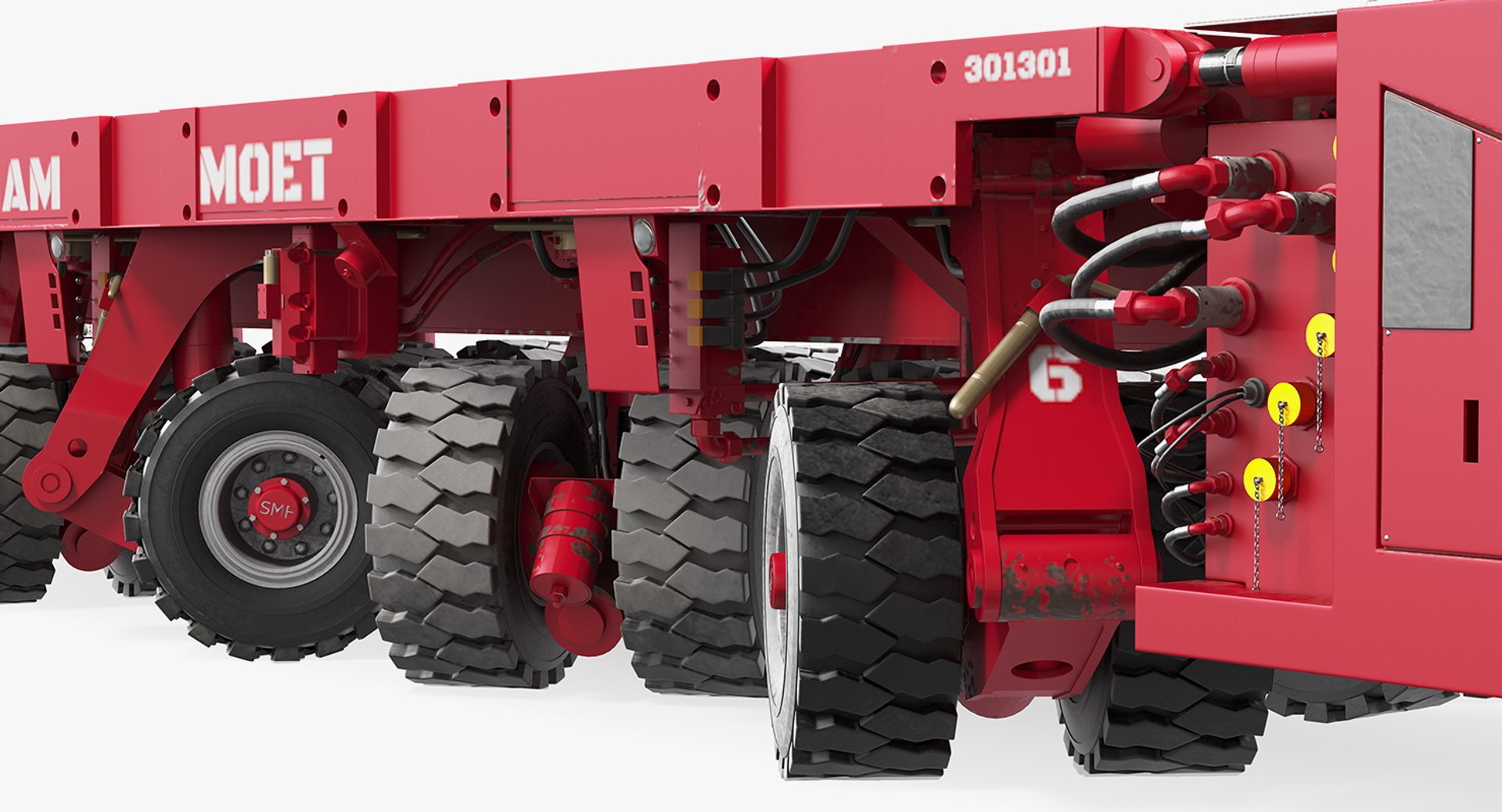 3D self-propelled modular transporter mammoet model - TurboSquid 1415743