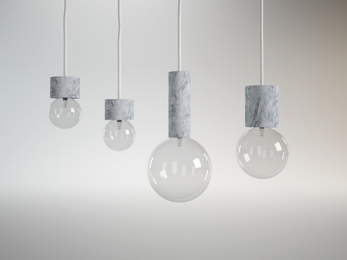 Marble lights 3D - TurboSquid 1162655