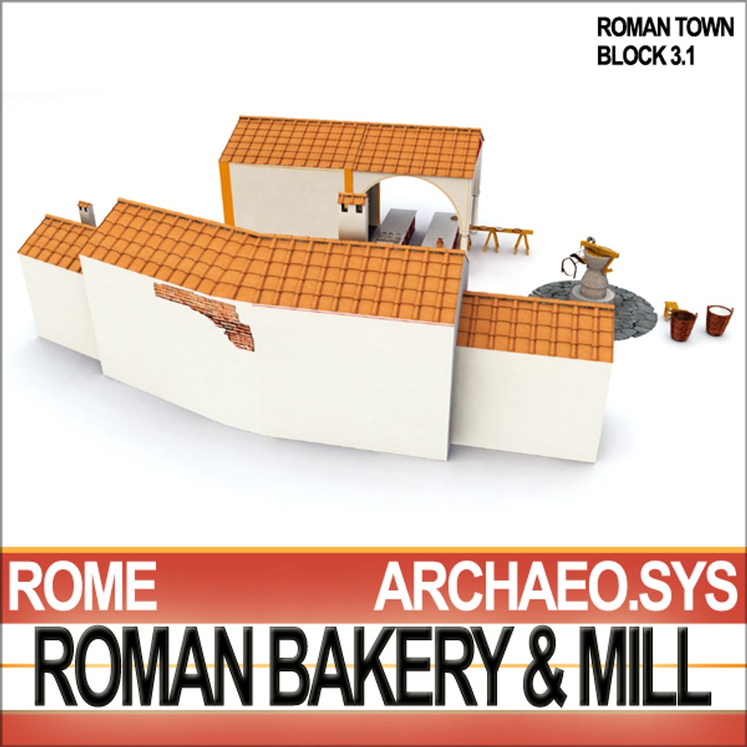 Ancient Rome Bakery Roman 3ds