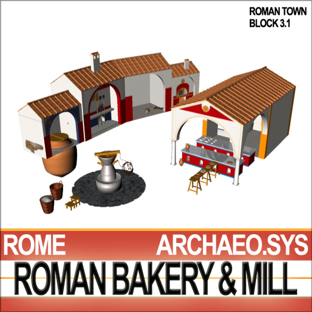 Ancient Rome Bakery Roman 3ds