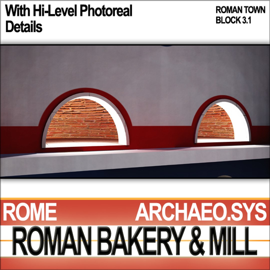Ancient Rome Bakery Roman 3ds