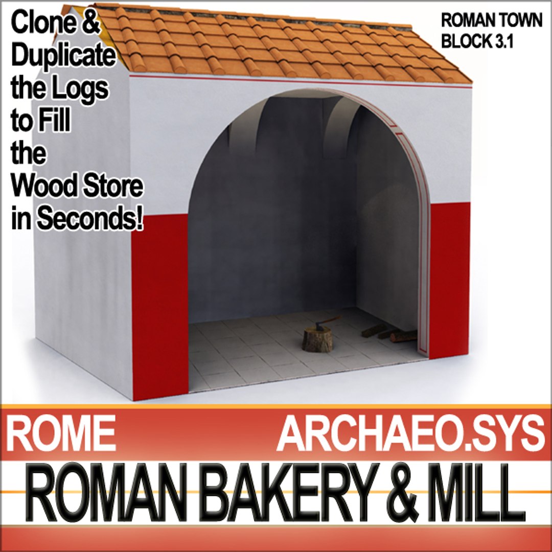 Ancient Rome Bakery Roman 3ds