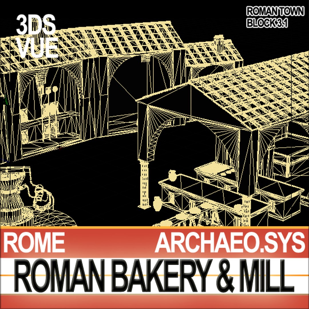 Ancient Rome Bakery Roman 3ds